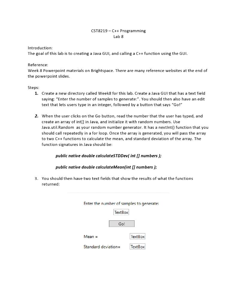 CST8219-C++ Programming Lab 8 Introduction: The goal | Chegg.com