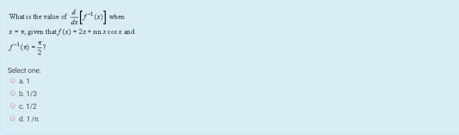 Solved What does arctan 0 equal? Select one: O a. 0 b. π 6 | Chegg.com