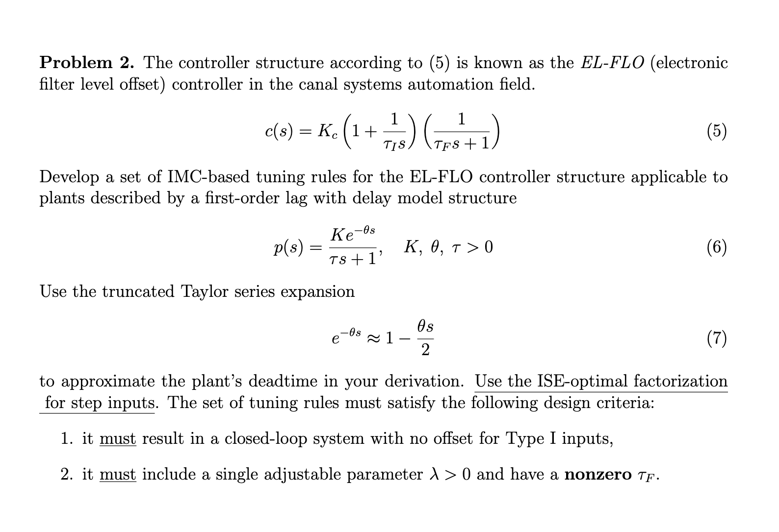 Solved Problem 2 The Controller Structure According To 5