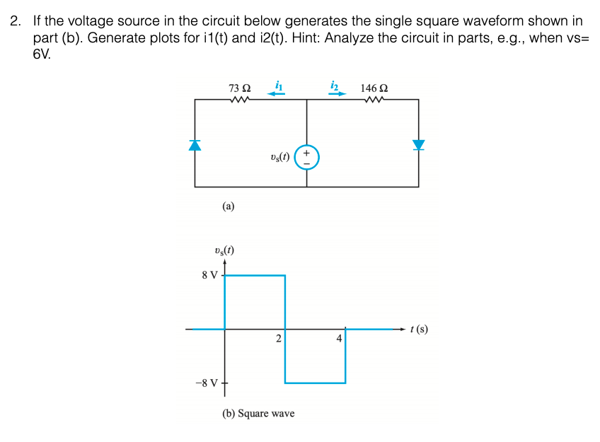 Solved 2. If the voltage source in the circuit below | Chegg.com