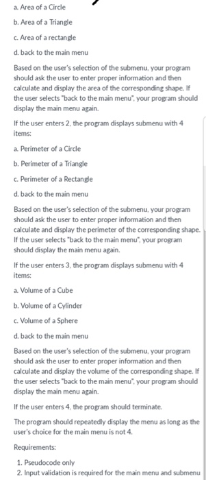 Solved Question: write a program that displays the following | Chegg.com