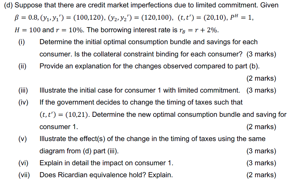 Solved In the two-period model of consumption and saving, | Chegg.com