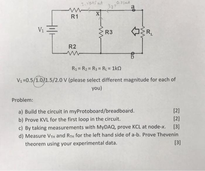 Solved R1 R3 R, R2 R1 = R2 = R3 = RL= 1kΩ v1 | Chegg.com