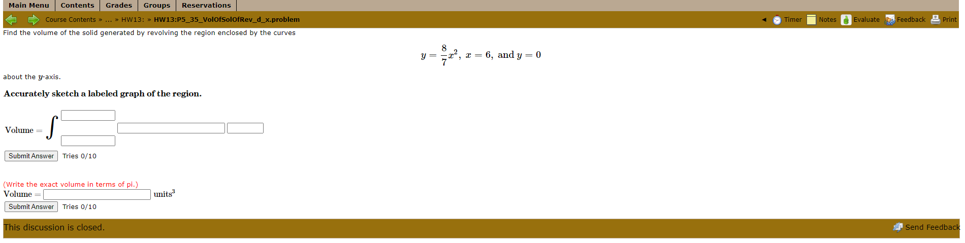 Solved Main Menu Contents Grades Groups Reservations Course | Chegg.com