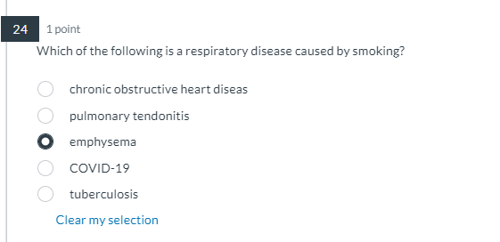 Solved 241 ﻿pointWhich of the following is a respiratory | Chegg.com