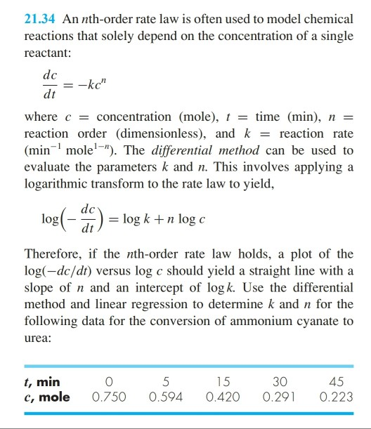 Solved Please solve the following problem by numerical | Chegg.com