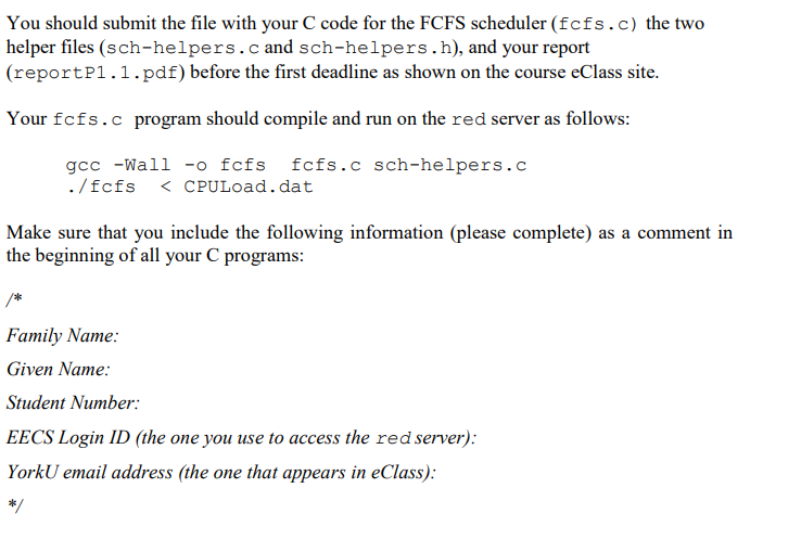 Solved In this project, you are asked to write some C | Chegg.com
