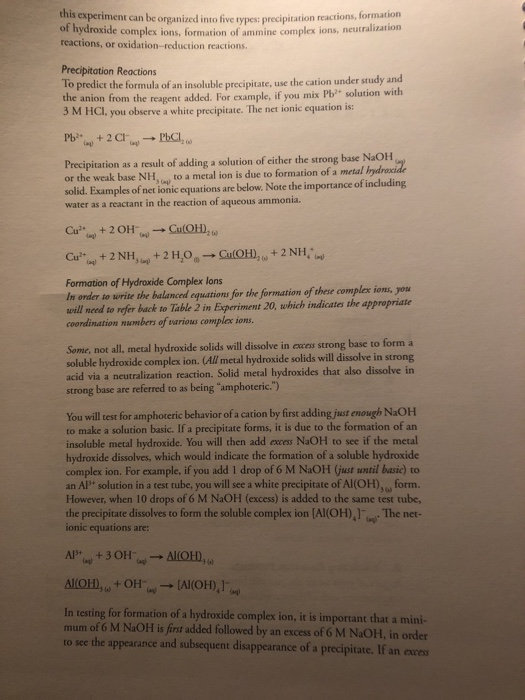 Solved PRELABORATORY ASSIGNMENT Due at the beginning of the | Chegg.com