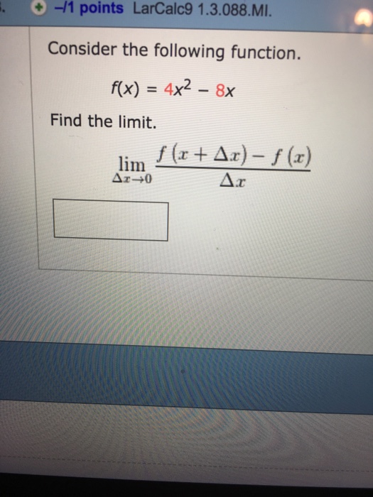 Solved Consider the following function and its graph. -2 | Chegg.com
