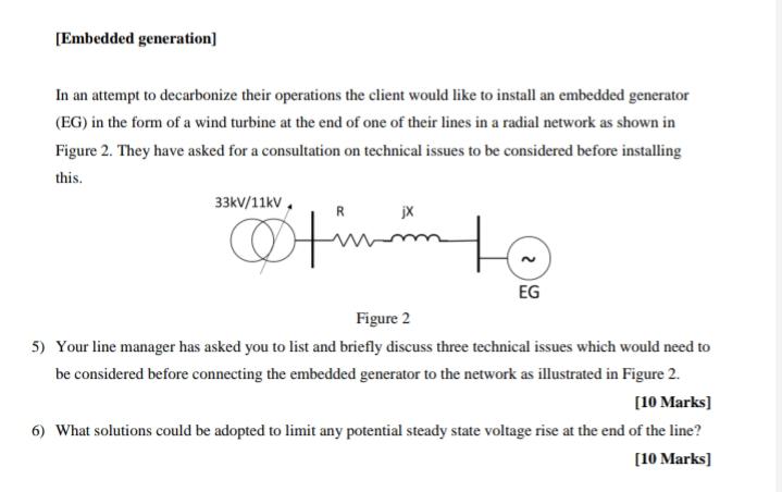 Solved [Embedded generation) In an attempt to decarbonize | Chegg.com