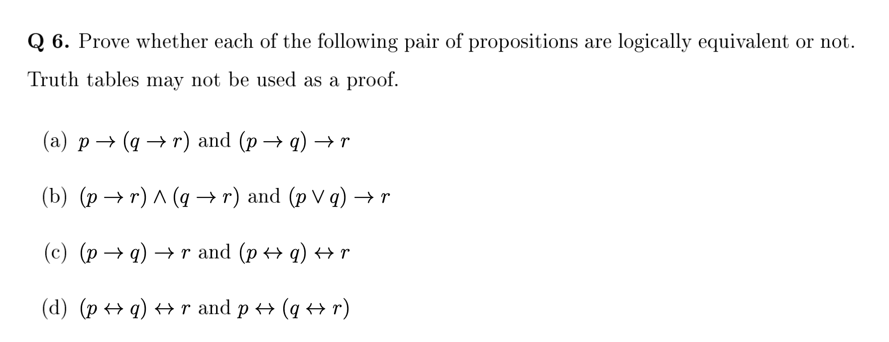 Solved DO A AND B - NO TRUTH TABLES FOR PROOFS ONLY USE | Chegg.com