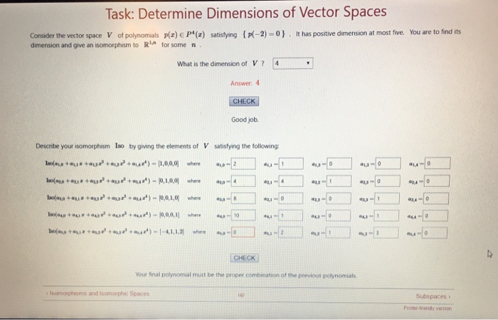 Solved Consider the vector space V of polynomials p(z) | Chegg.com