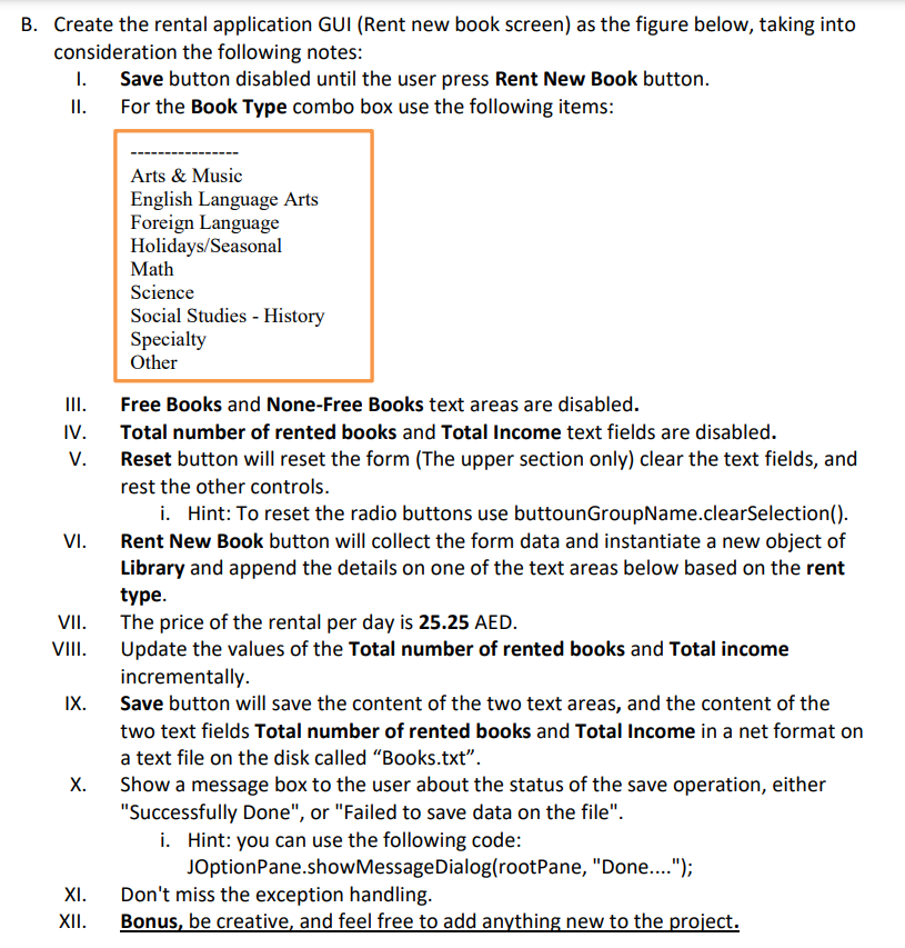 Solved A. The books rental office wants to create a new | Chegg.com