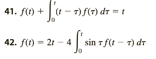 Solved use the Laplace transform to solve the given integral | Chegg.com