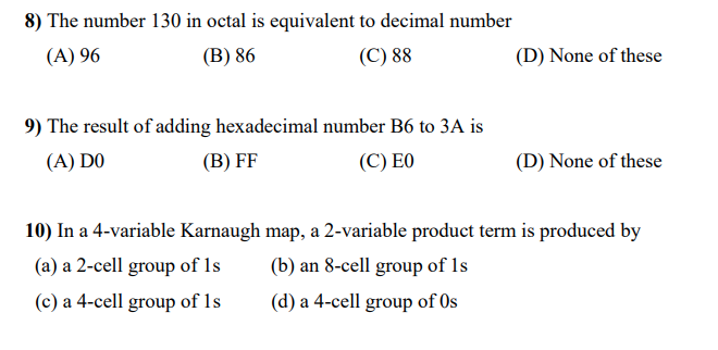 Solved Q1: Answer the following questions: 1) The | Chegg.com