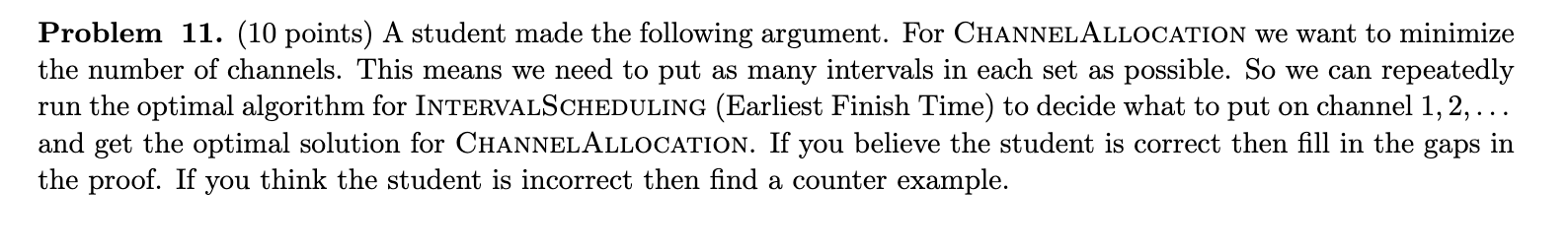 Solved Problem 11. (10 points) A student made the following | Chegg.com
