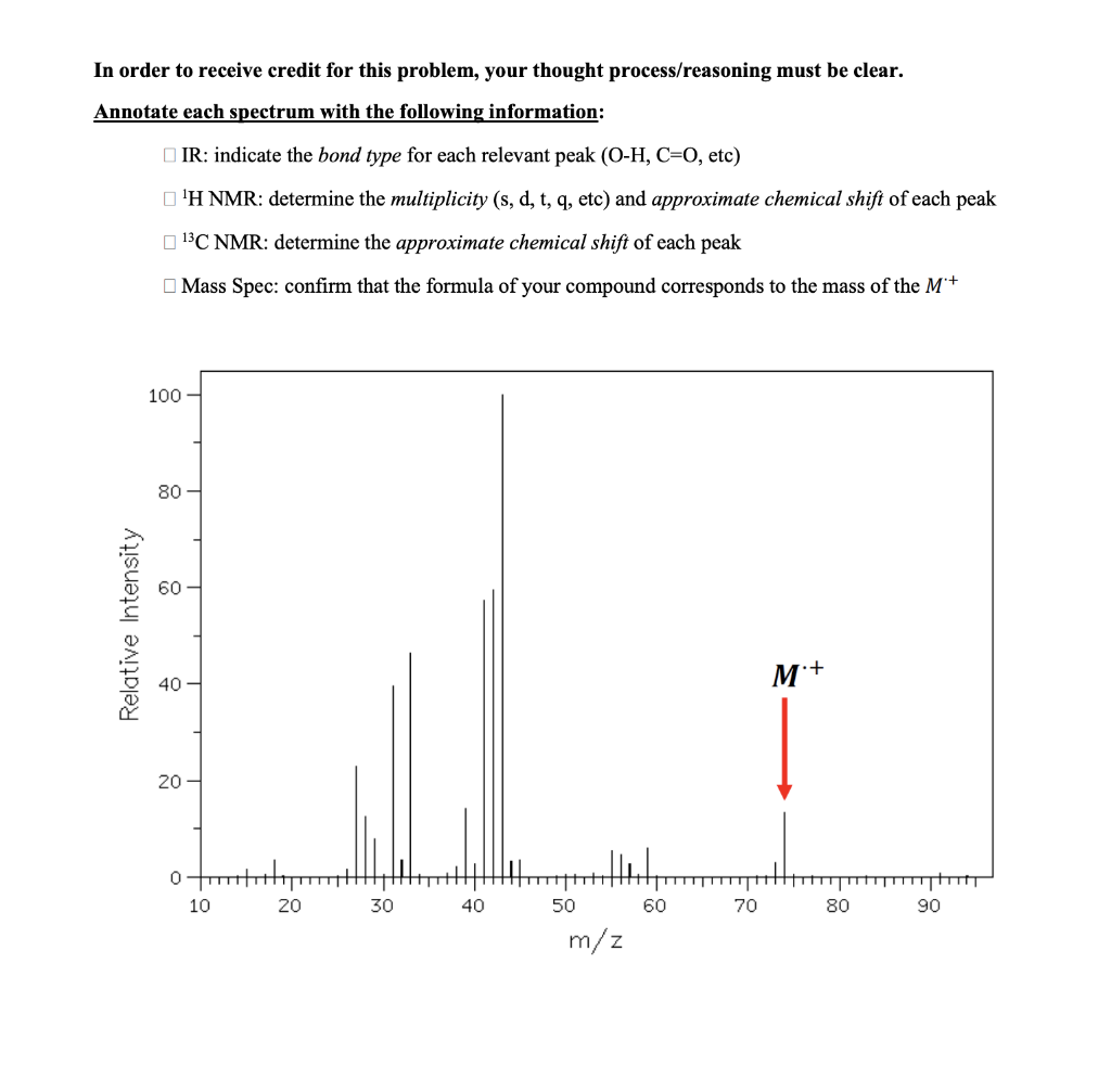 Solved you need to SKETCH each spectrum and label the peaks | Chegg.com