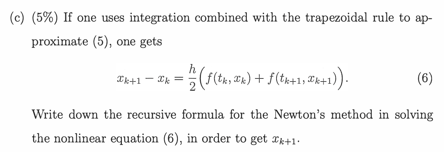 Solved 8. (15%) (Numerical Method for ODEs) Consider the | Chegg.com