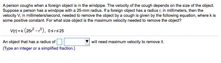 Solved A person coughs when a foreign object is in the | Chegg.com