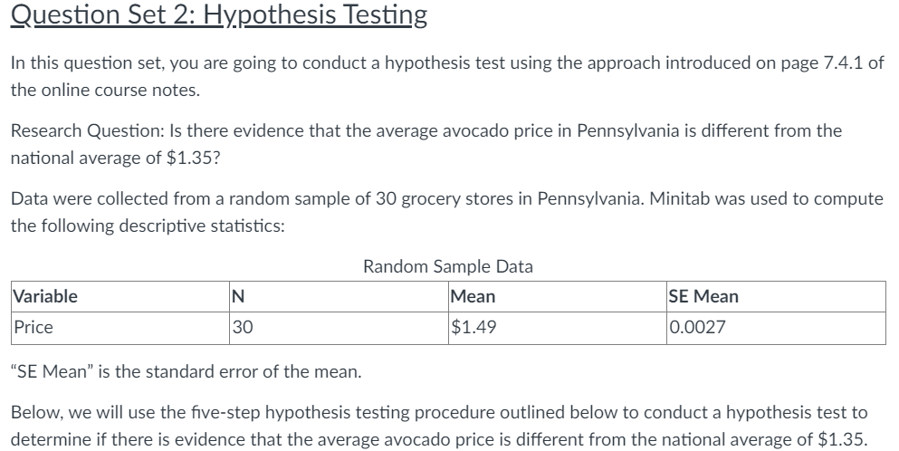 Solved Question Set 2 Hypothesis Testing In This Question 4793