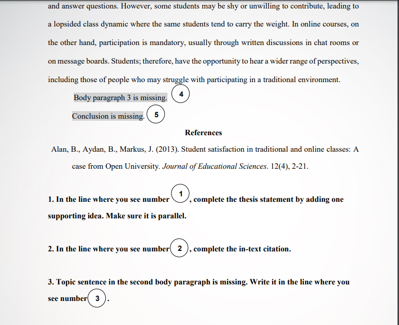 Solved Online Versus Traditional Classrooms: The Same Old | Chegg.com