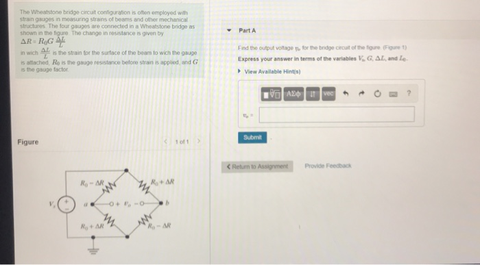 Solved The Wheatstone bridge circuit configuration is often | Chegg.com