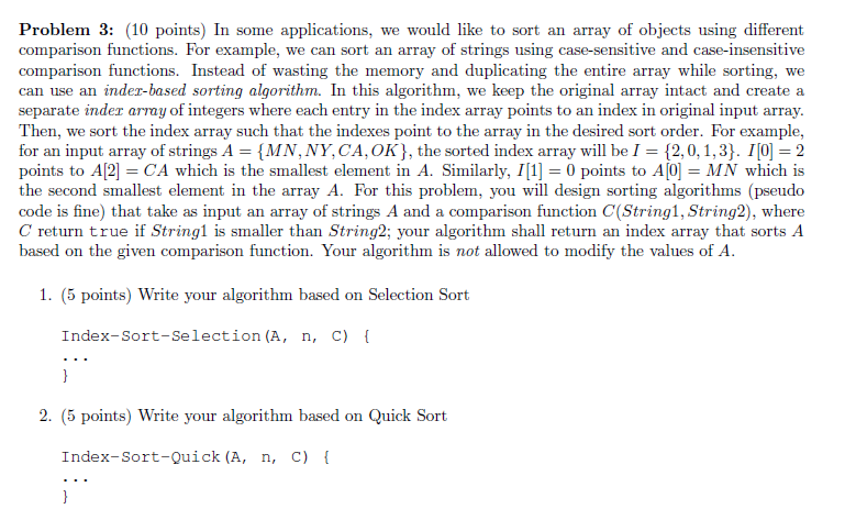 Solved Problem 3: (10 points) In some applications, we would | Chegg.com
