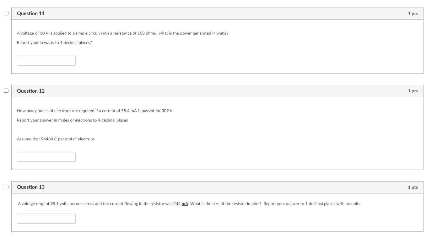 Solved A voltage of \\( 10 \\mathrm{~V} \\) is applied to a | Chegg.com