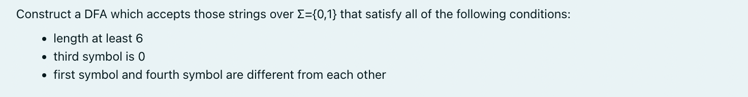 Solved . Construct a DFA which accepts those strings over | Chegg.com