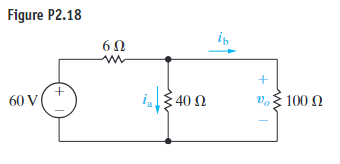Solved 2.18 Given the circuit shown in Fig. P2.18, find | Chegg.com
