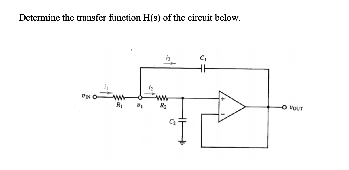 Solved Determine the transfer function H(s) of the circuit | Chegg.com