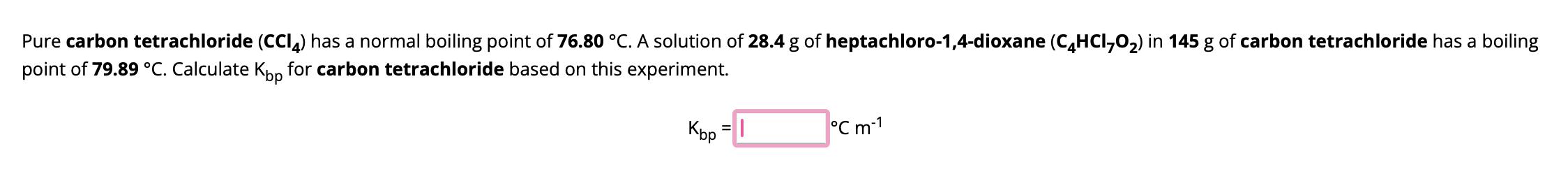 Solved Pure carbon tetrachloride (CCl4) ﻿has a normal | Chegg.com