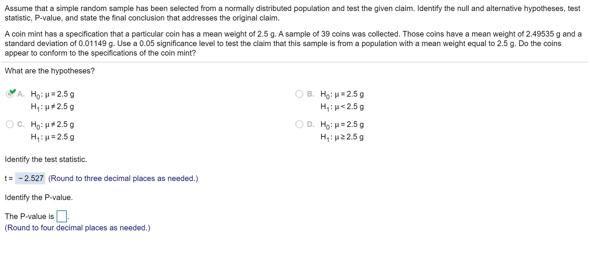 Solved Assume that a simple random sample has been selected | Chegg.com