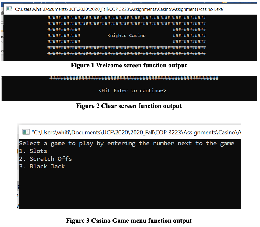 Solved Activity casino.c 1. Create a new C source code file | Chegg.com