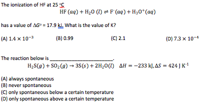 Solved The ionization of HF at 25° HF (aq) H20 () F (a)H30 | Chegg.com