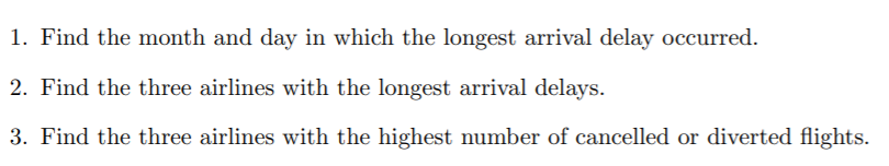 Solved Use Python 3 for coding The file flights.csv contains | Chegg.com