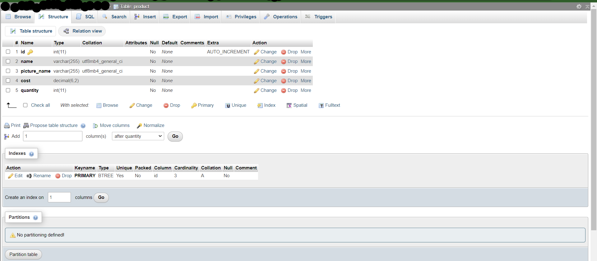 Solved Print 霜 Propose table structure 코울 Add column(s) | Chegg.com