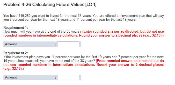 Solved Problem 4 26 Calculating Future Values Lo 1 You Have 