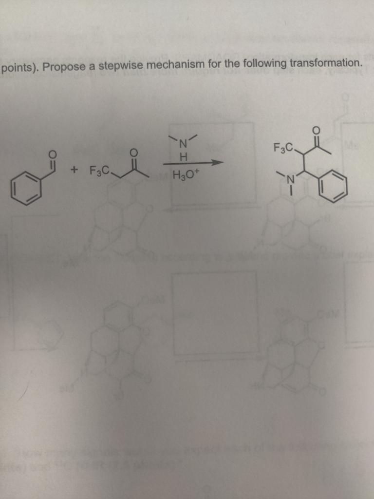 Solved points). Propose a stepwise mechanism for the | Chegg.com