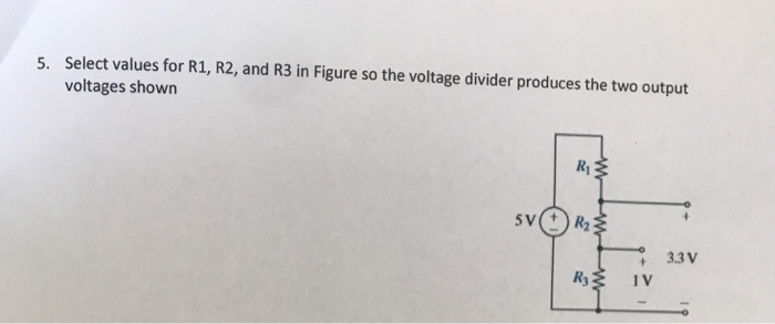 Select values for R1, R2, and R3 in Figure so the | Chegg.com