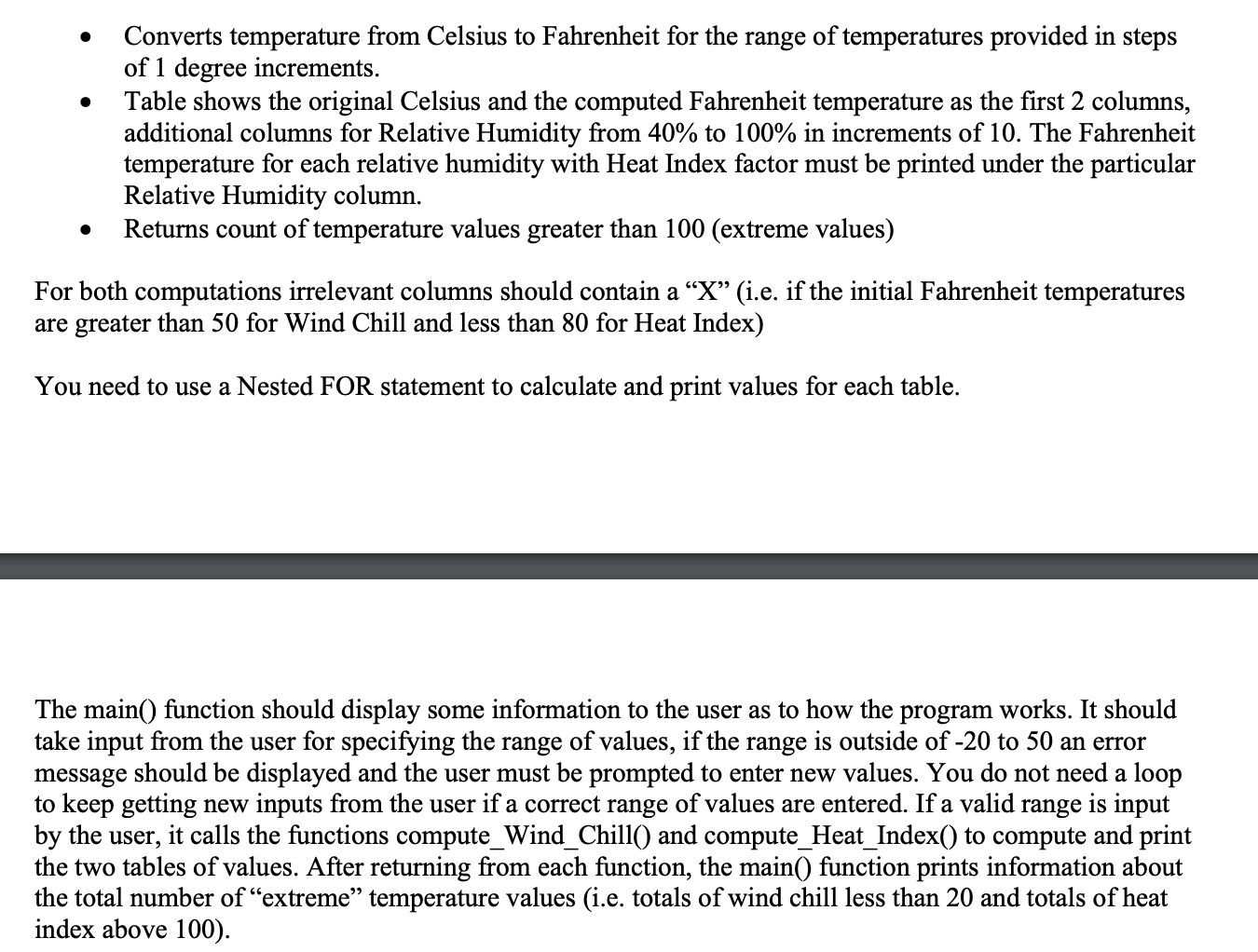 Solved You are required to write a program to print 2 tables | Chegg.com