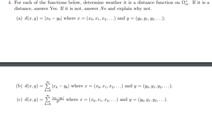 Solved If it is a 4. For each of the functions below, | Chegg.com