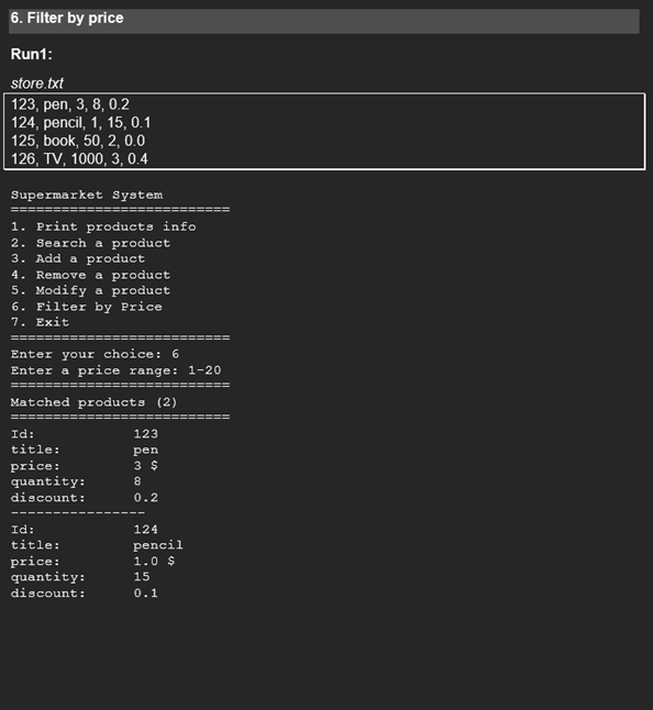 Solved A. Description The information of the system will be | Chegg.com