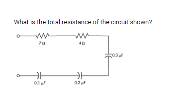 Solved What is the total resistance of the circuit shown? | Chegg.com