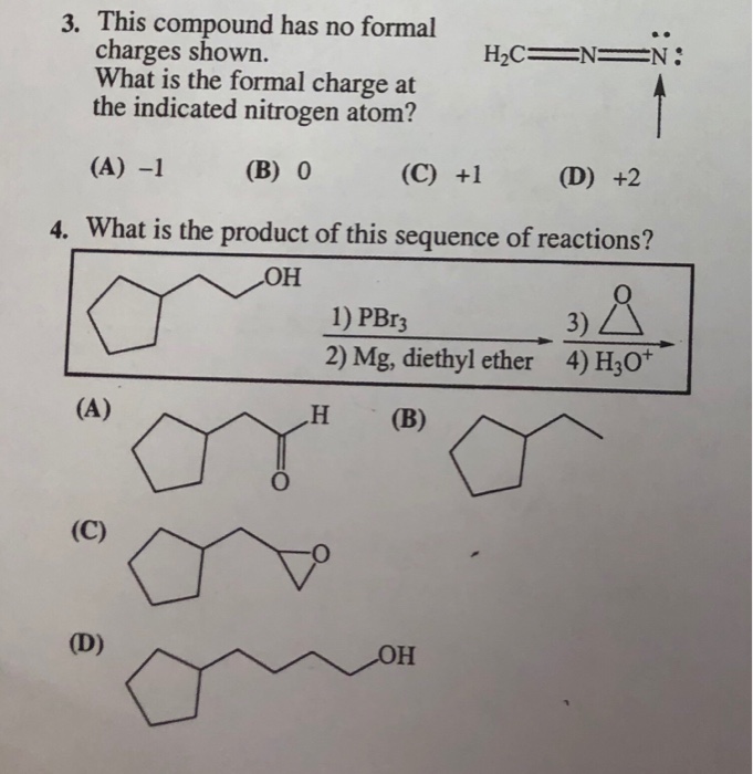 Solved 3. This compound has no formal charges shown What is | Chegg.com