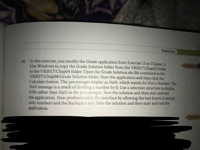 For my Visual Basic class there is an exercise that | Chegg.com