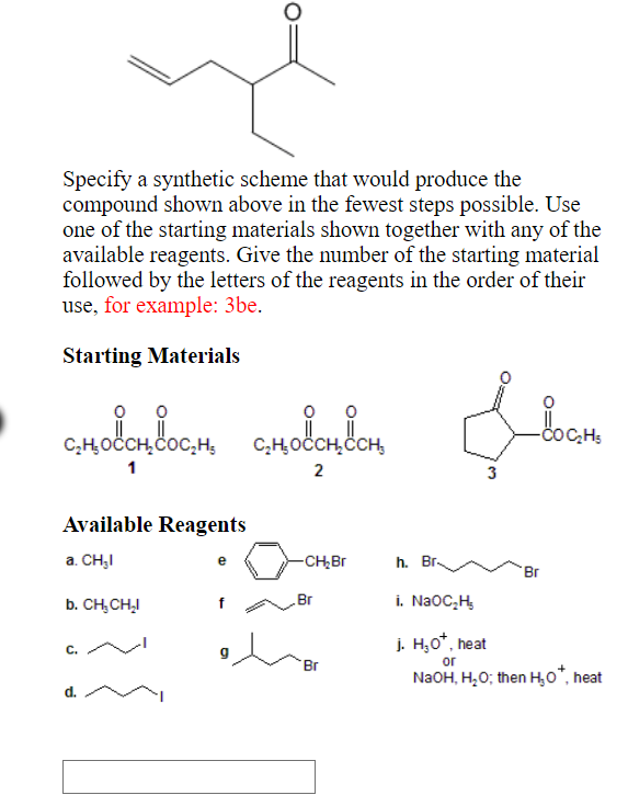 Solved Specify a synthetic scheme that would produce the | Chegg.com