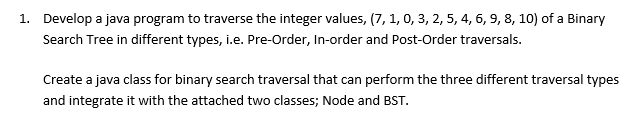 Solved Develop a java program to traverse the integer | Chegg.com