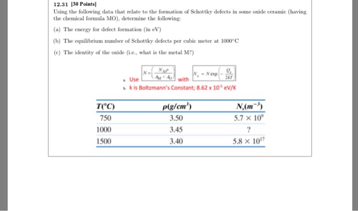 Solved 12.31 130 Points] Using the following data that | Chegg.com