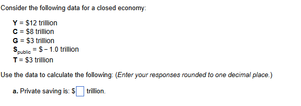 Solved Consider the following data for a closed | Chegg.com